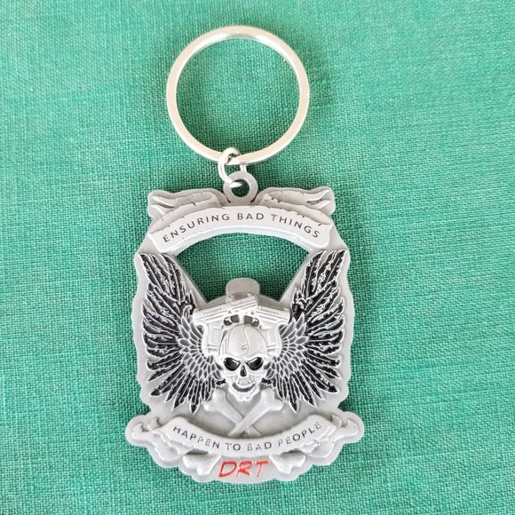 Vintage | Accessories | Vintage Pewter Skull Key Chain | Poshmark